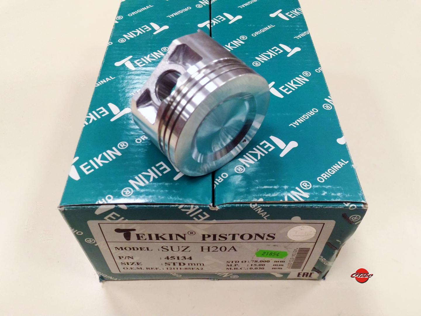 Поршни, Suzuki, H20A STD 78/1, 2*1, 5*2, 5 П20 В19, 4 (-2, 9),TEIKIN